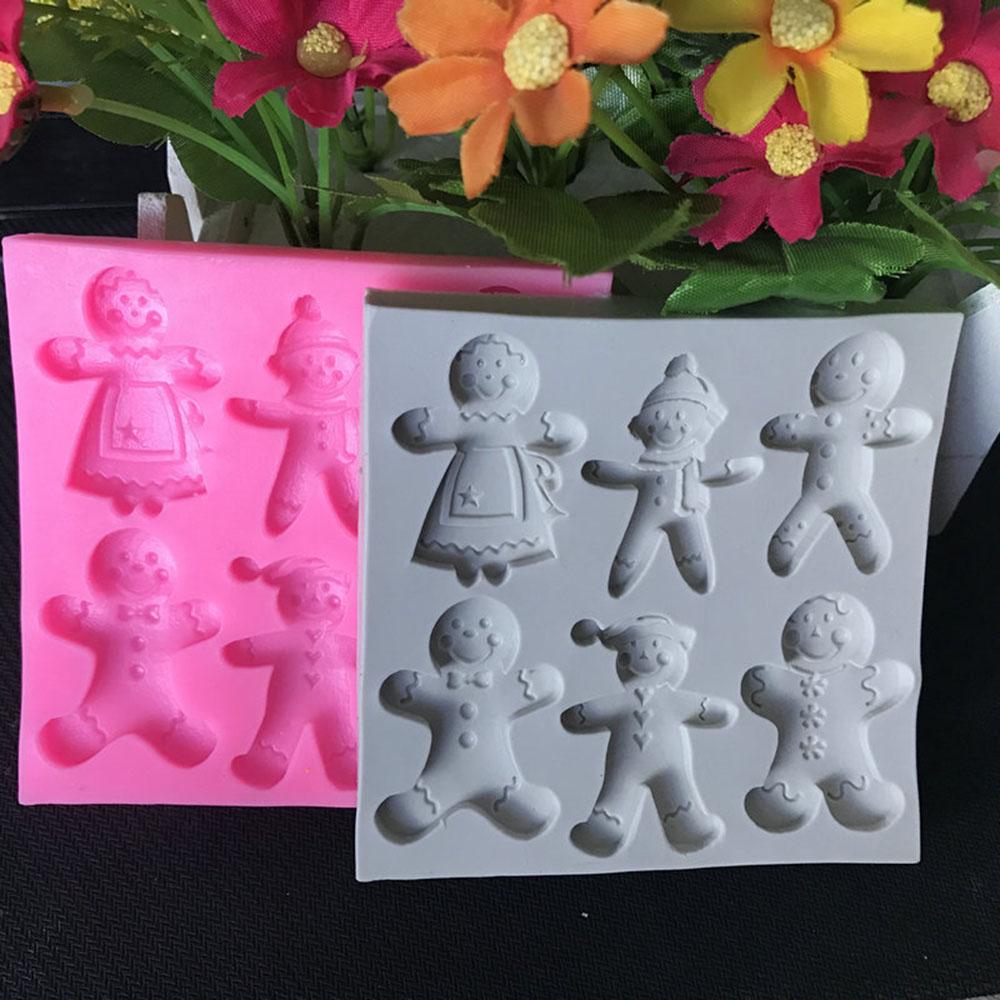 Buy Fondant Tools Baking Sugarcraft Christmas Gingerbread Man Cake Mold ...