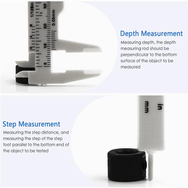 Cheap DIY Mini Plastic Sliding Double Scale Vernier Caliper Depth ...