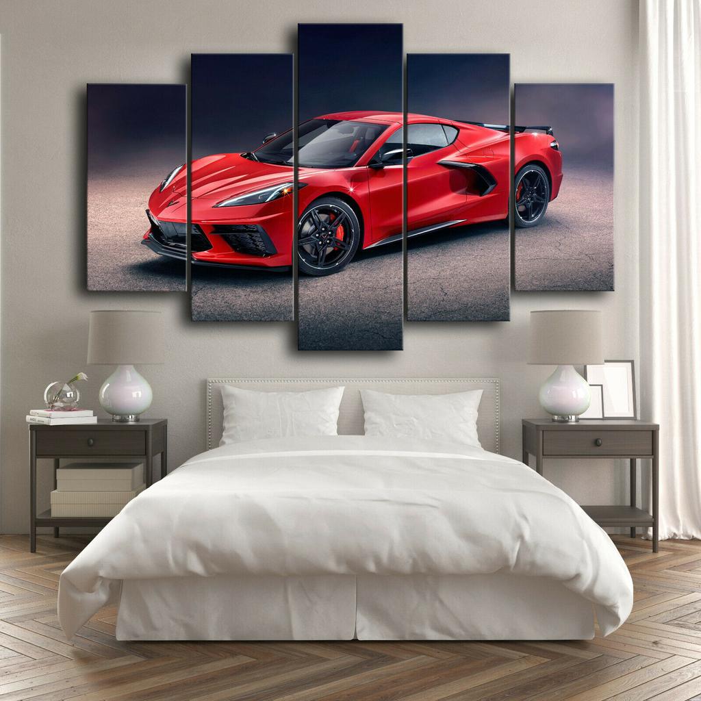 5 Piece Canvas Wall Art Super Sports Car Print Home Decor HD Pictures 5 ...