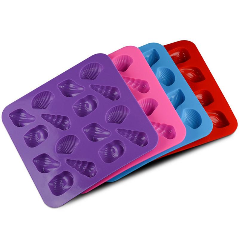 Buy Creative Silicone Ice Mold Underwater World Conch Shell Chocolate ...