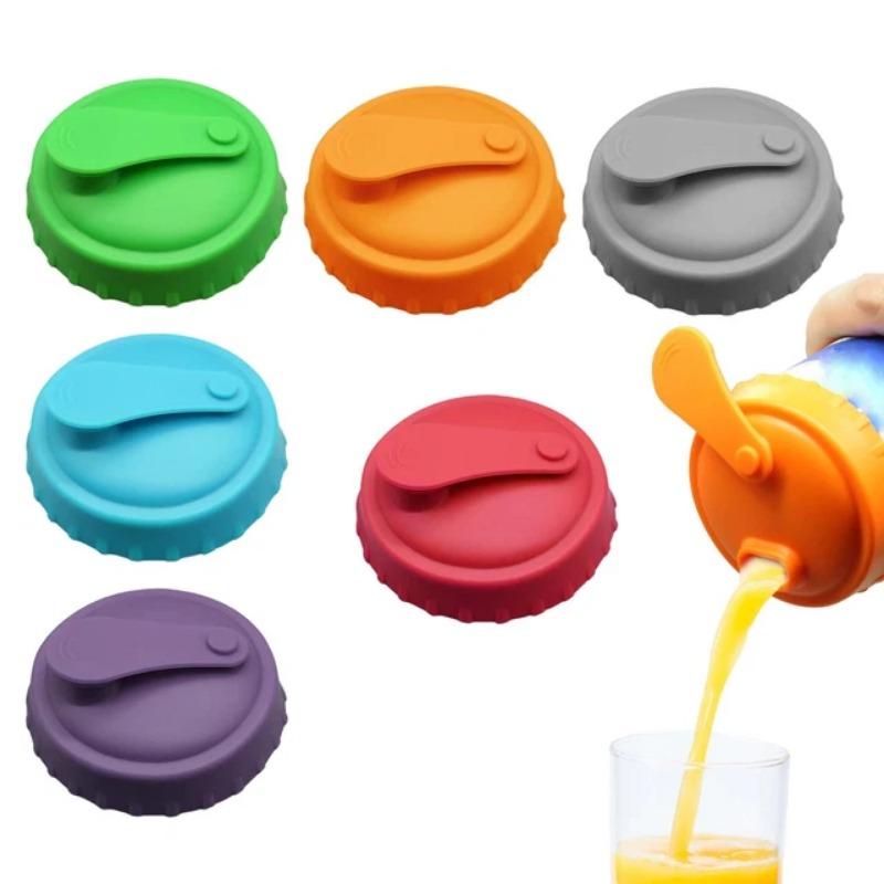 Silicone Soda Can Lid Reusable Can Stopper for Soda Beer Drinks Juice ...