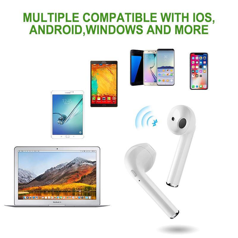 Buy I7 TWS Bluetooth Earphones Mini Wireless Earbuds Sport Handsfree ...