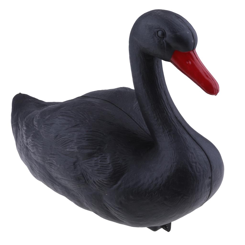 Black Swan Decoy Pest Control Yard Hunting Bait Trap Bird Scarer ...