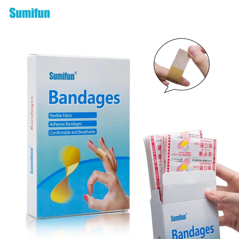 Satın alın 100pcs/box Waterproof Band Aid Breathable Bandage Wound Care ...
