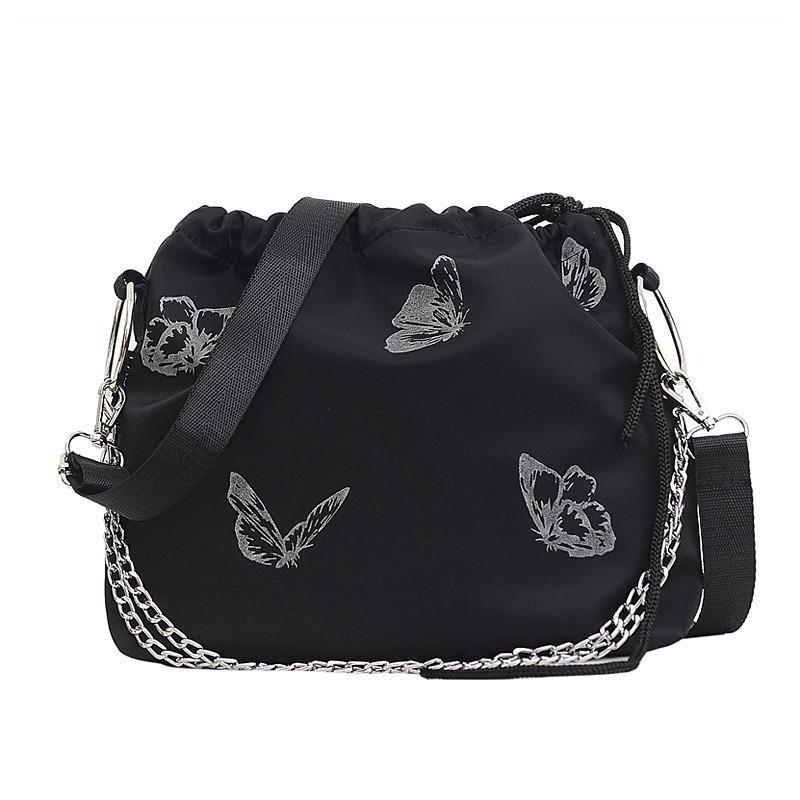 Buy Fashion Luminous Butterfly Messenger Bag Women Drawstring Chain ...