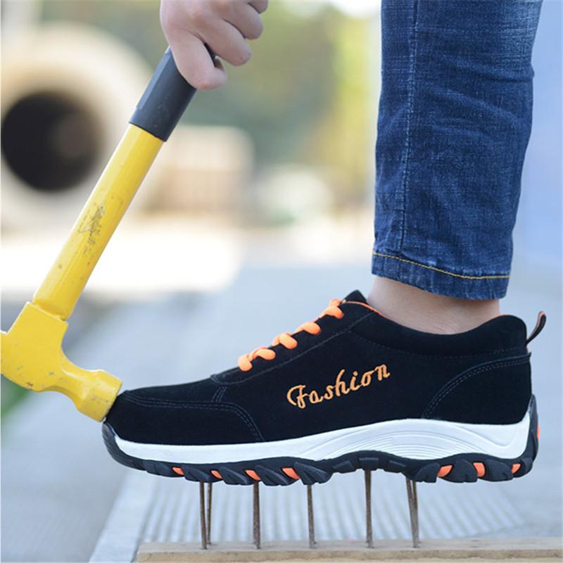 Anti Hit Anti Puncture Work Shoes Safety Shoes Anti Skid Resistant ...