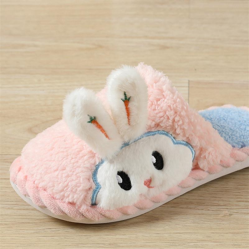 Buy Cute Cotton Slippers Female Cartoon Slippers Home Warmth Lovers ...