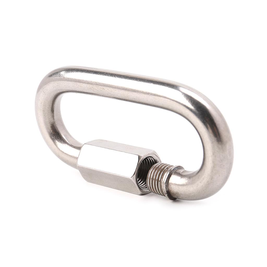 Stainless Steel Quick Link Threaded Chain Connector D Shape Locking ...