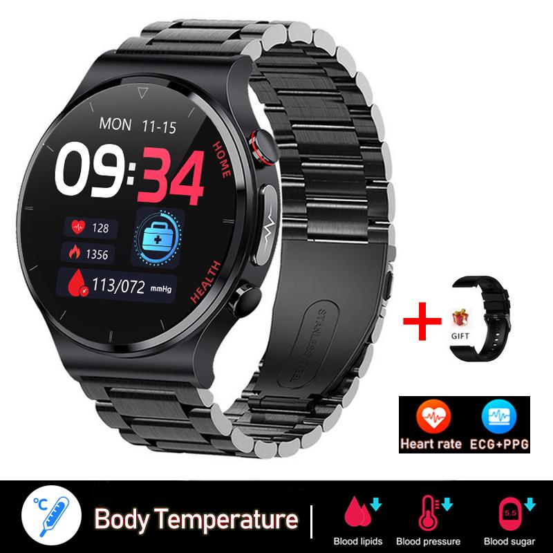 Buy SACOSDING 2022 New ECG+PPG Smart Watch Men Sangao Laser Health ...