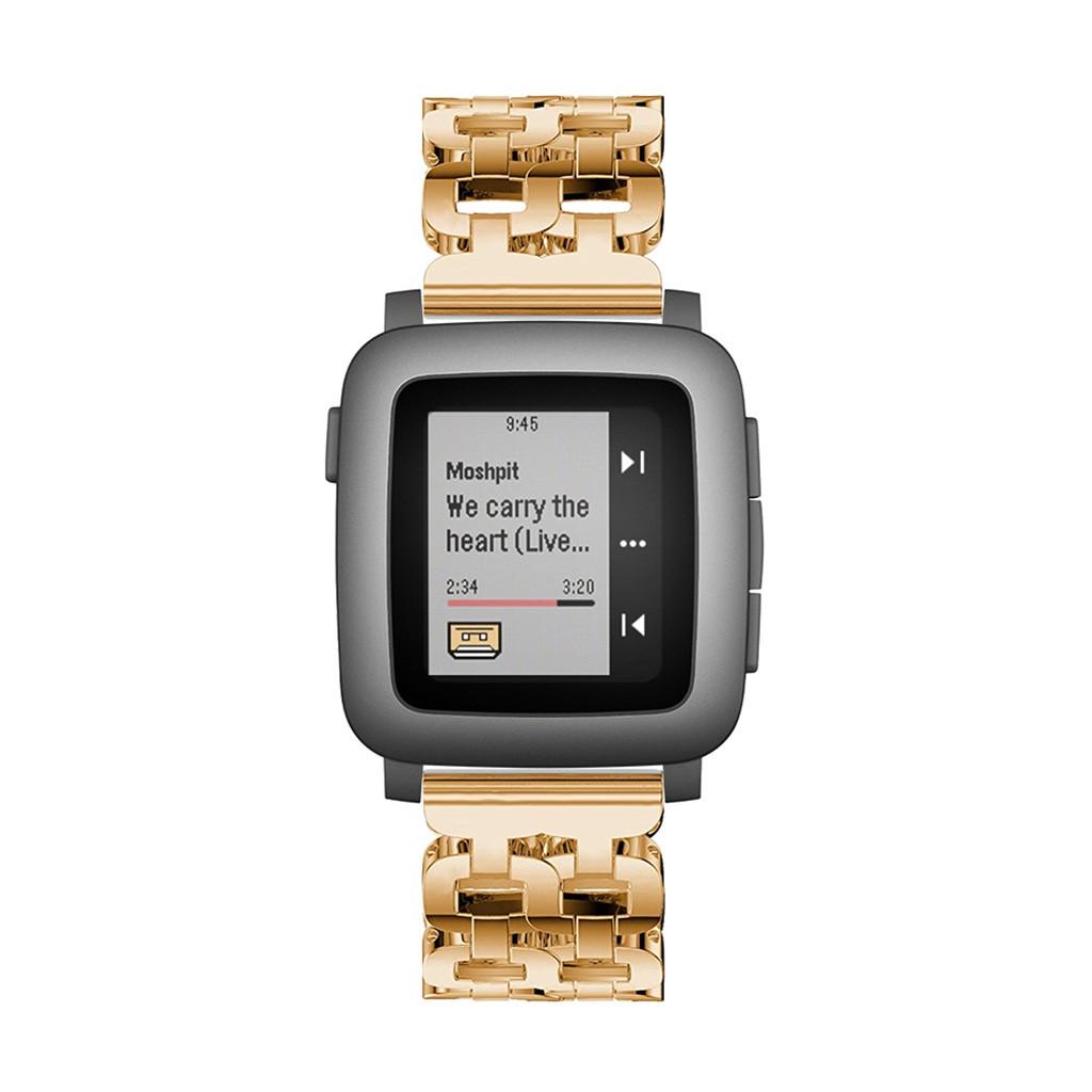 Buy Stainless Steel Chain Style Bracelet Replaceable Strap For Pebble ...