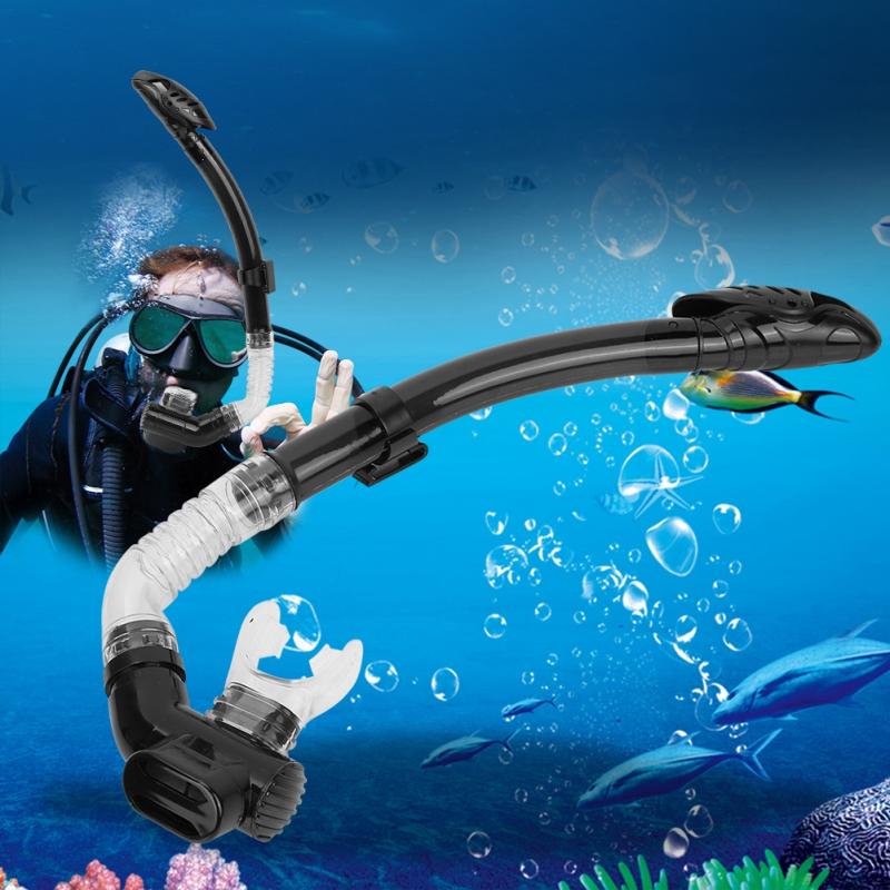 Buy Full Dry Silicone Diving Snorkeling Breathing Tube Folding Swimming ...