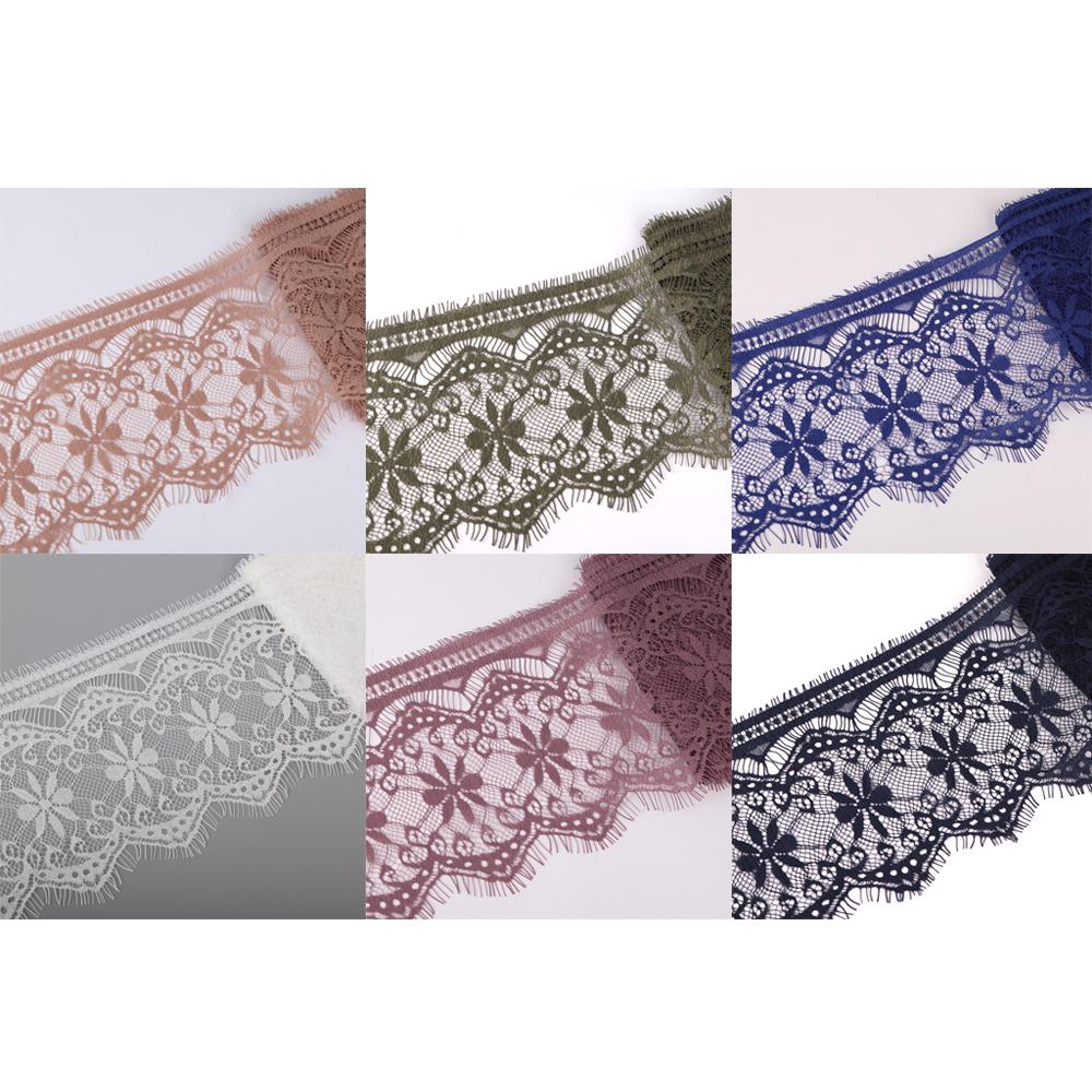 Beautiful Embroidered Lace Ribbon Unilateral 10 Yards 17 Colors - buy ...