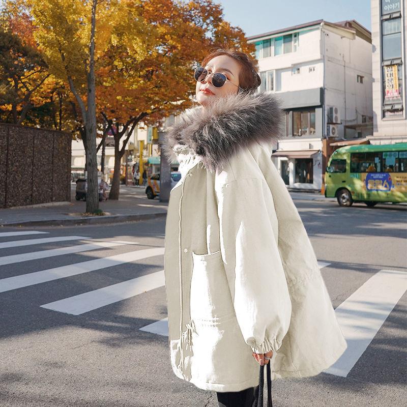 💰Kaufe Parka Gepolsterte Jacke Damen Mittellang Korean Style Slim ...