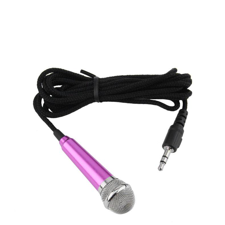 Buy Speech Singing Small 3.5mm Wired Microphone For Mobile Phone Tablet ...