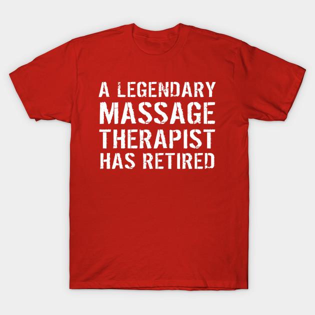 Buy Unisex Fashion TShirt Retired Massage Therapist Masseur Retirement ...