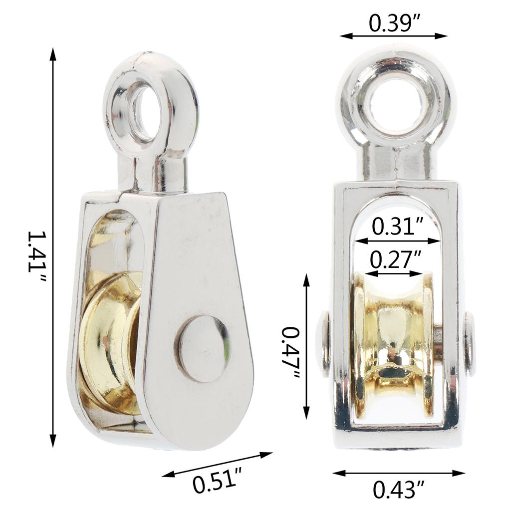 Buy 36Mm/10Pcs Heavy Duty Pulley Fixed Pulley Crown Block And Tackle at ...