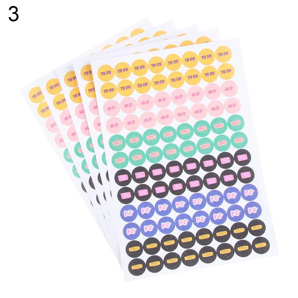 Buy Daily Plan Dot Journal Memo Note Label Scrapbooking Decor To Do ...