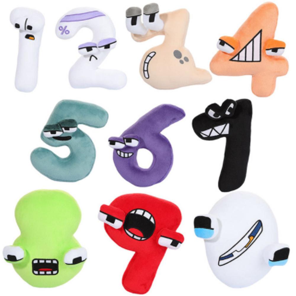 💰Kaufe 10pcs/set Number Plush Toy 0-9 Number Stuffed Animal Numberblock ...