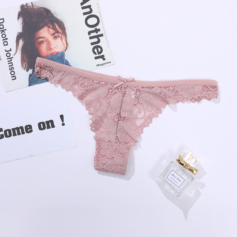 Cheap Sexy Lace Thong Low Waist Lace Translucent Underwear Women Hollow ...