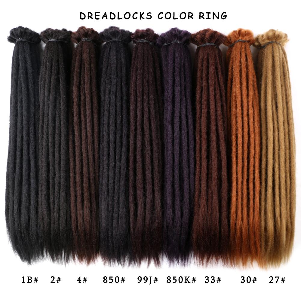 20Inch 100% El Yapımı Dreadlocks Reggae Saç Hip-Hop Tarzı Yumuşak sahte ...