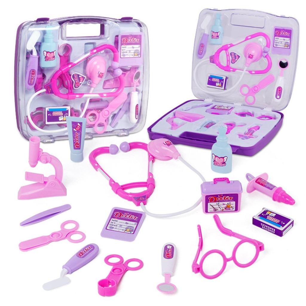 Buy Kids Children Pretended Doctors Nurse Play Set Carry Case Kit Roll ...