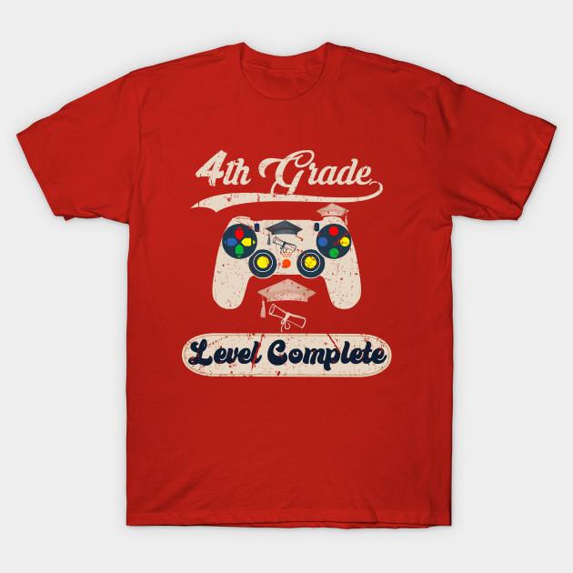 Buy Unisex Fashion TShirt 4th Grade Level Complete 4th Grade Graduation ...