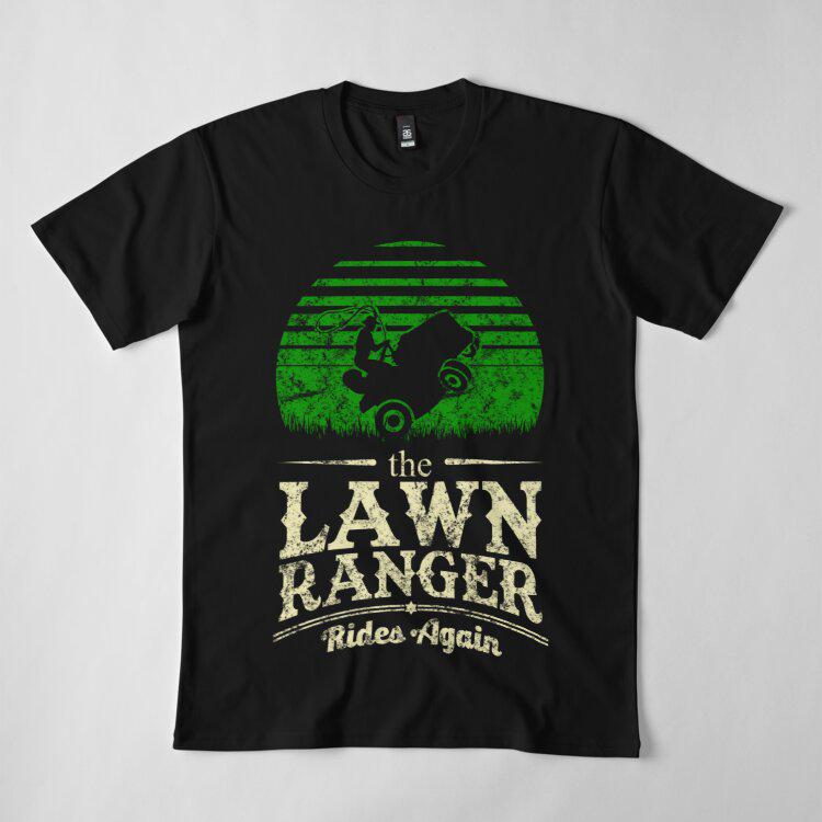 Buy Men's Premium T-shirt 200gsm Cotton Double Yarn Tees Lawn Ranger ...