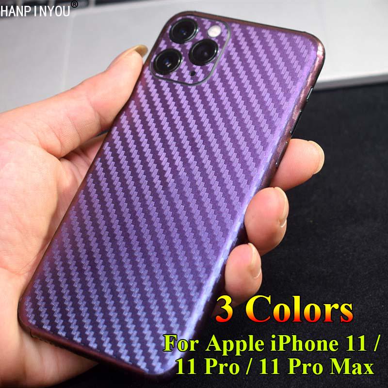 For Apple iPhone 11 / Pro 11Pro Max 3D Gradient Carbon Fiber Full Back ...