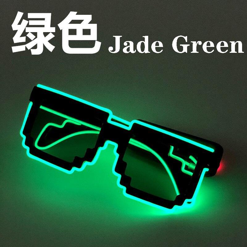 Buy 8 Bit Glasses LED Flashing Glasses Glowing Party Supplies Luminous ...