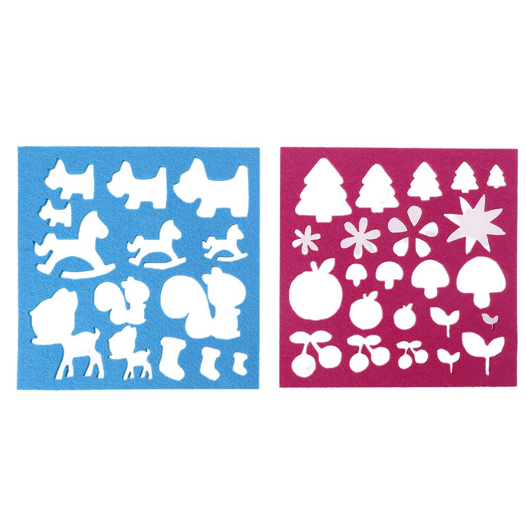 Colorful Felt Needle Felting Molds DIY Felt Template Stencil Applique ...
