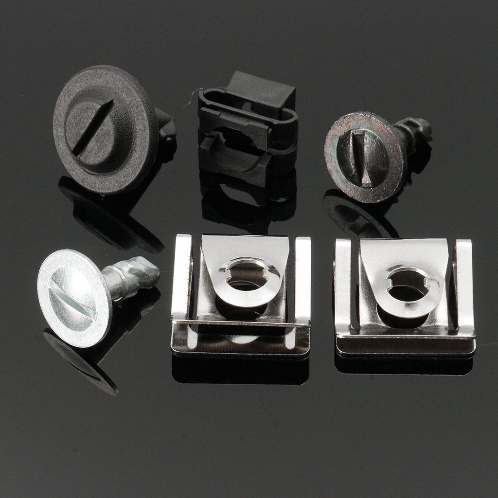 60PCS Car Pin Clip Nut Engine Protection Pan Hardware Kit For Audi A4 ...