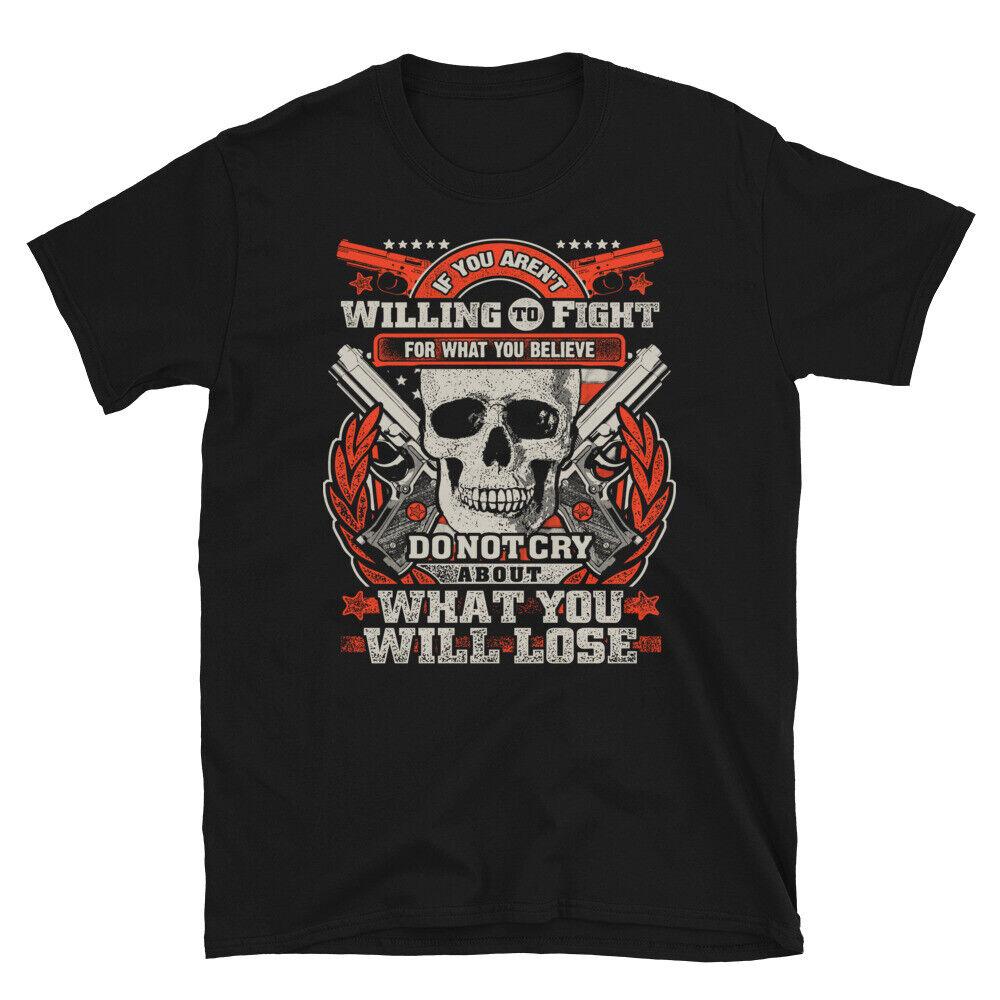Gun Control Willing To Fight 2Nd Amendment Freedom Tee Black Summer T ...