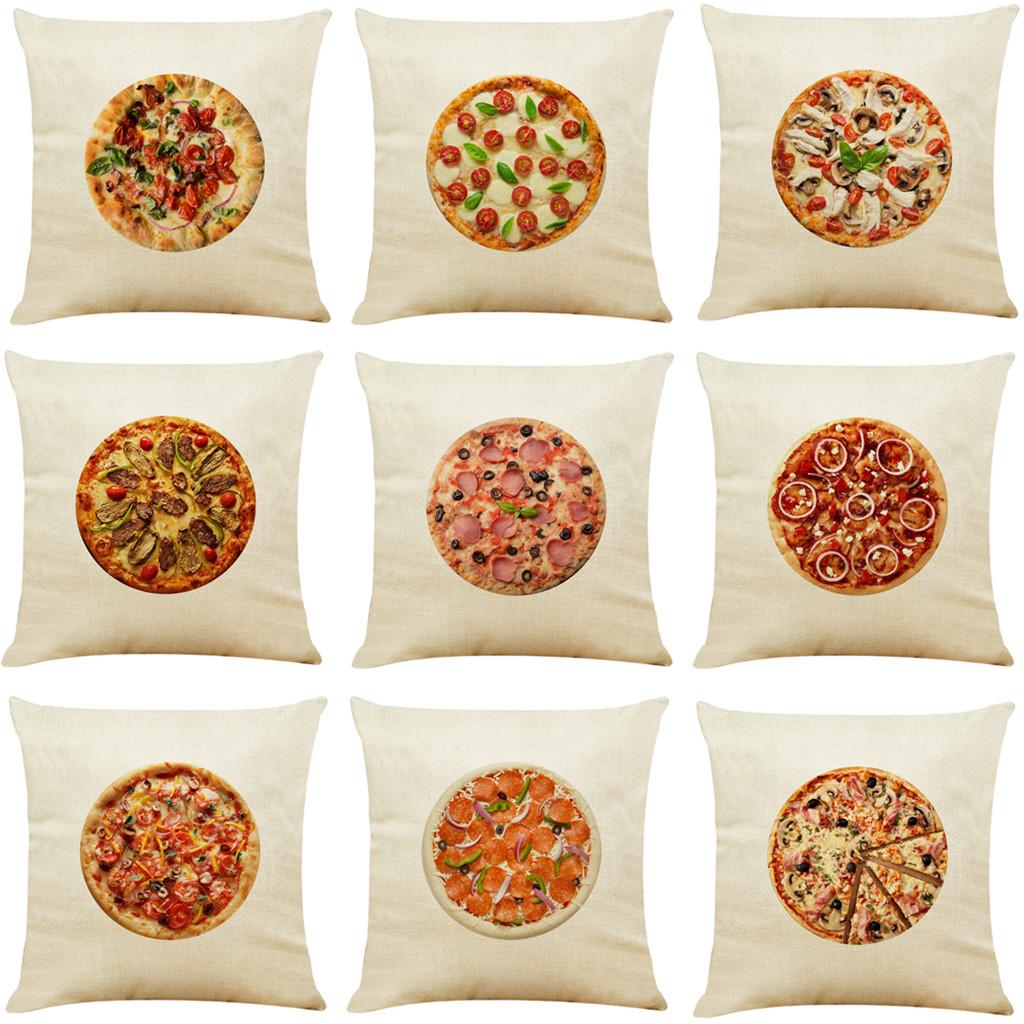Buy Home Decor Cushion Cover,Delicious Pizza Style Pillowcase Throw ...