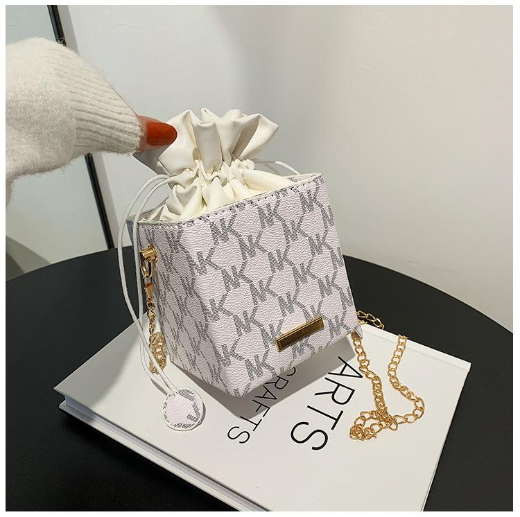 Buy Bag Women's Trendy Niche Design One-shoulder Square Bucket Bag Net ...