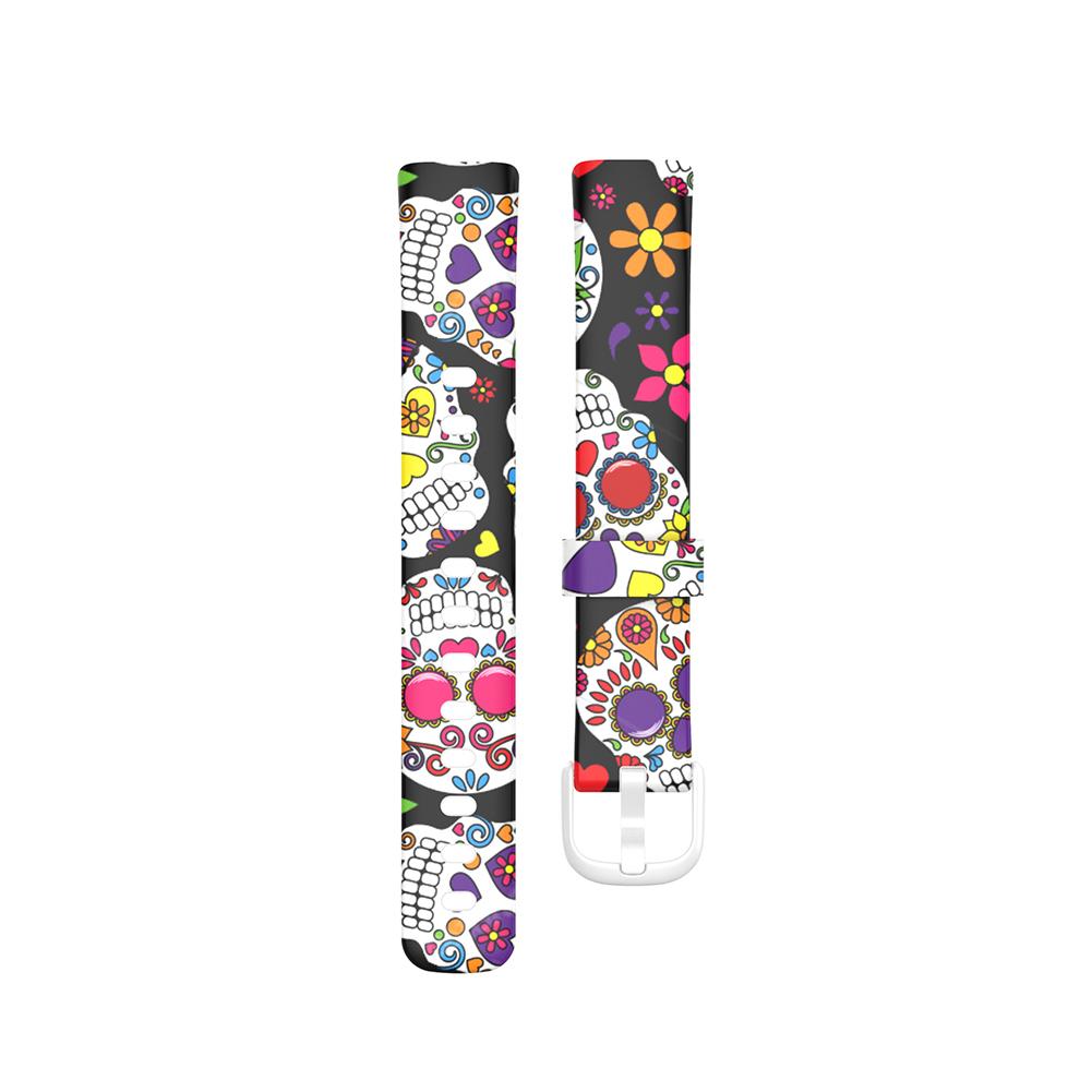 Waterproof Band for Fitbit Luxe Sports Wristbands Strap (Color Skull ...