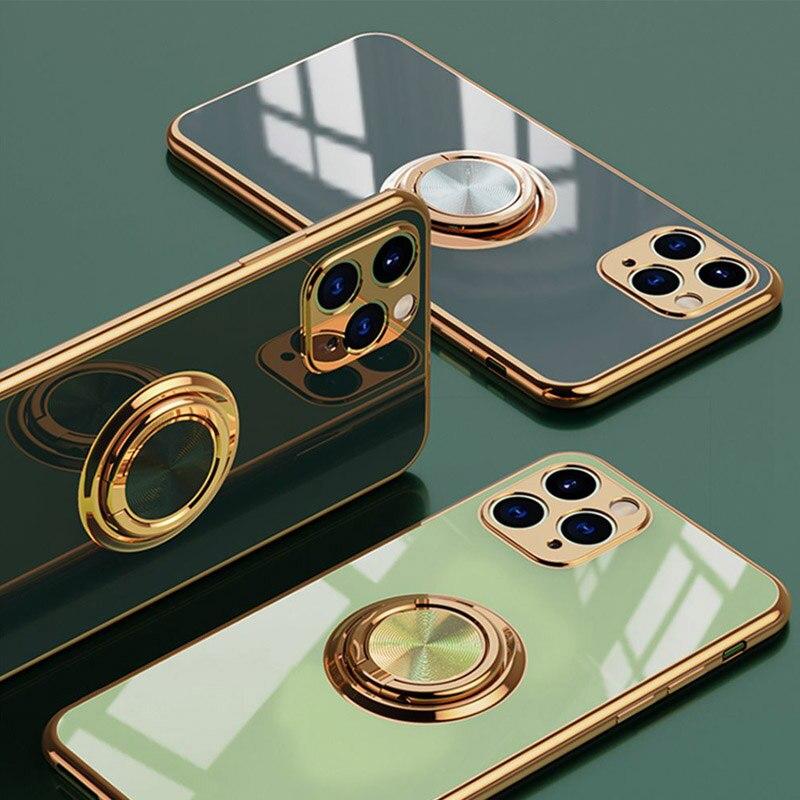 Buy Luxury Ring Case For iPhone 12 11 Pro Max XS XR X S 7 8 Plus Mini ...