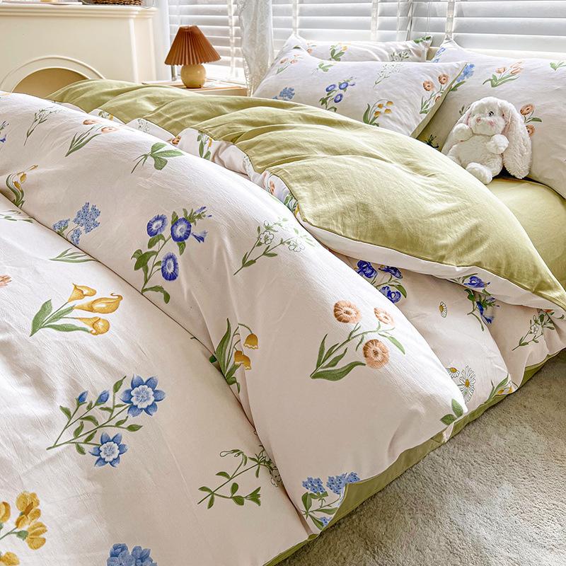 Cheap Spring Bedding Set Fashion Kids Single Double Queen Size Flat ...