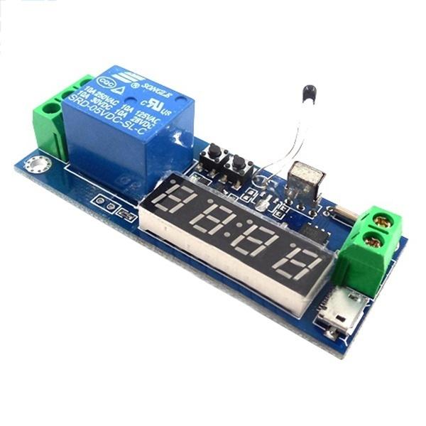 HW-24 Digital Clock Temperature Timer Relay Module / Cycle Delay ...