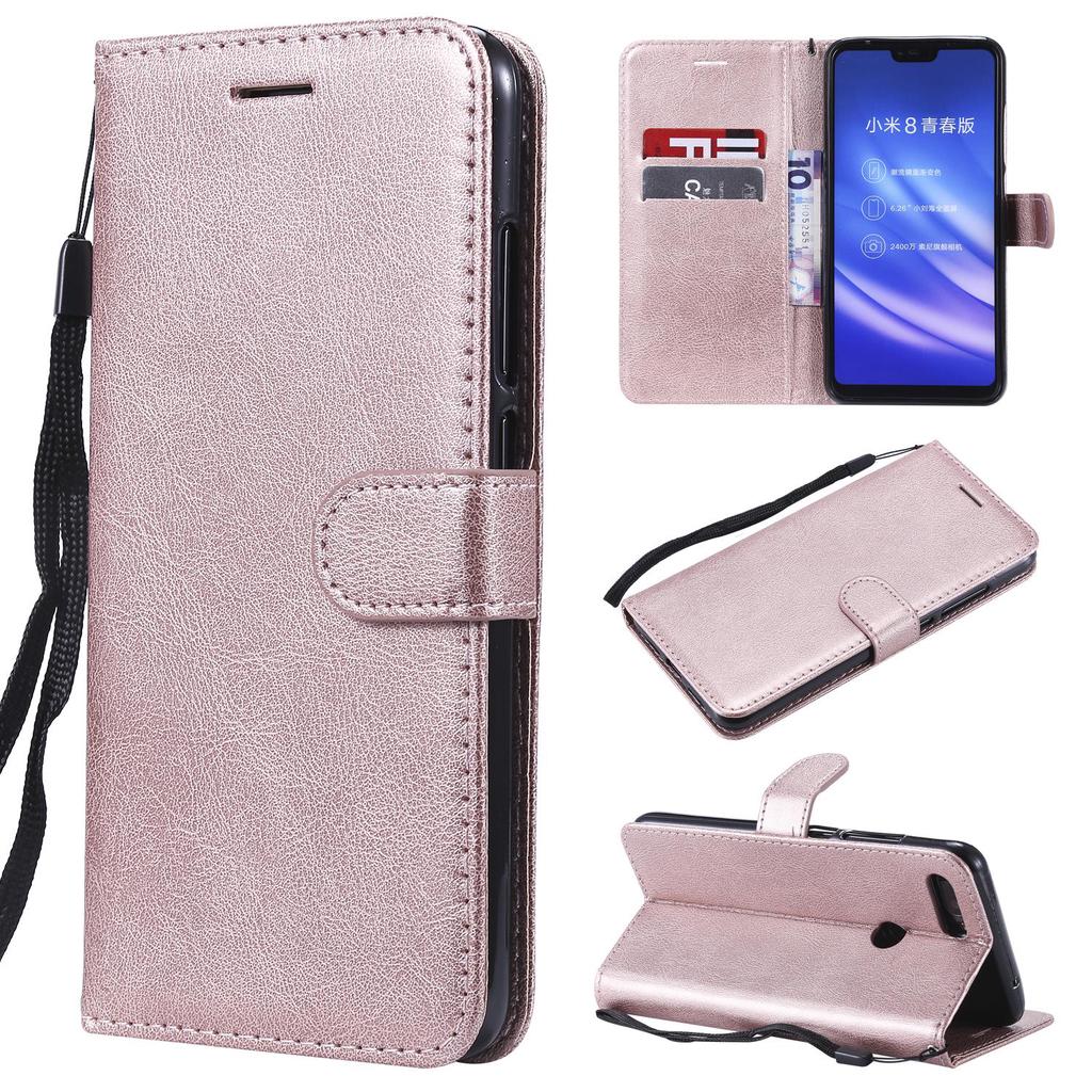 Cheap Pure Color Leather Flip Phone Case Luxury Card Holder Cover Watter for Xiaomi 5X/A1/8 Lite ...