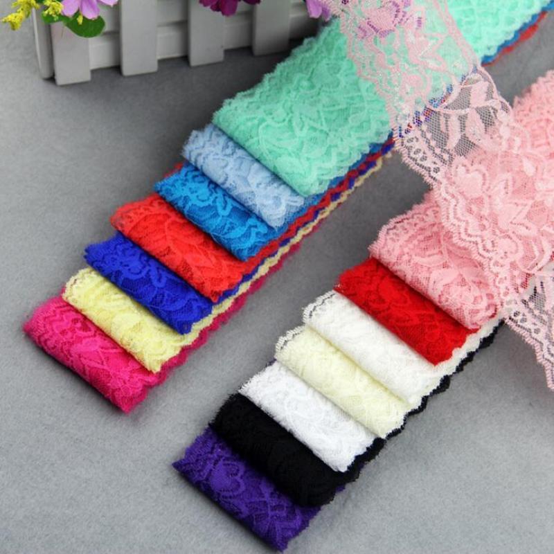 Buy 3yards/roll Elastic Lace Wide 5.50cm 2.15inch SOFT Wedding Lace ...