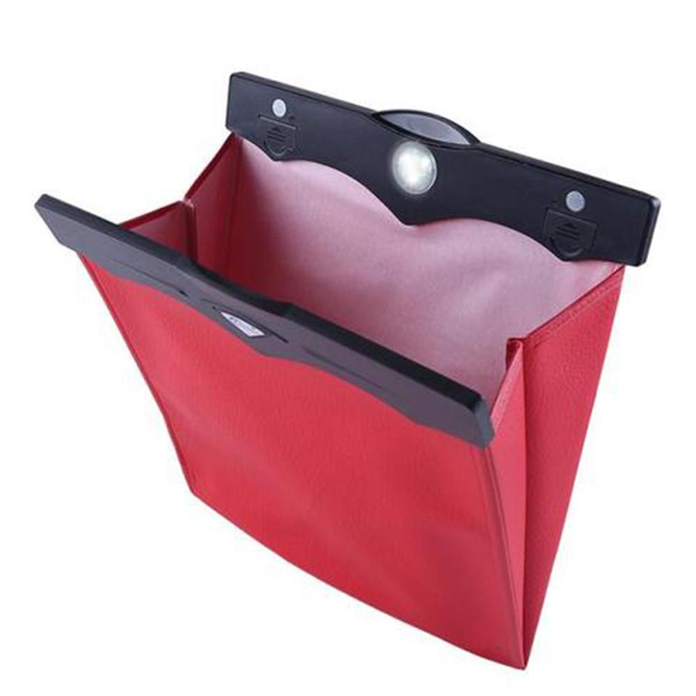 Buy Car Trash Can, Car Storage Bag, Hanging Creative Fashion LED ...