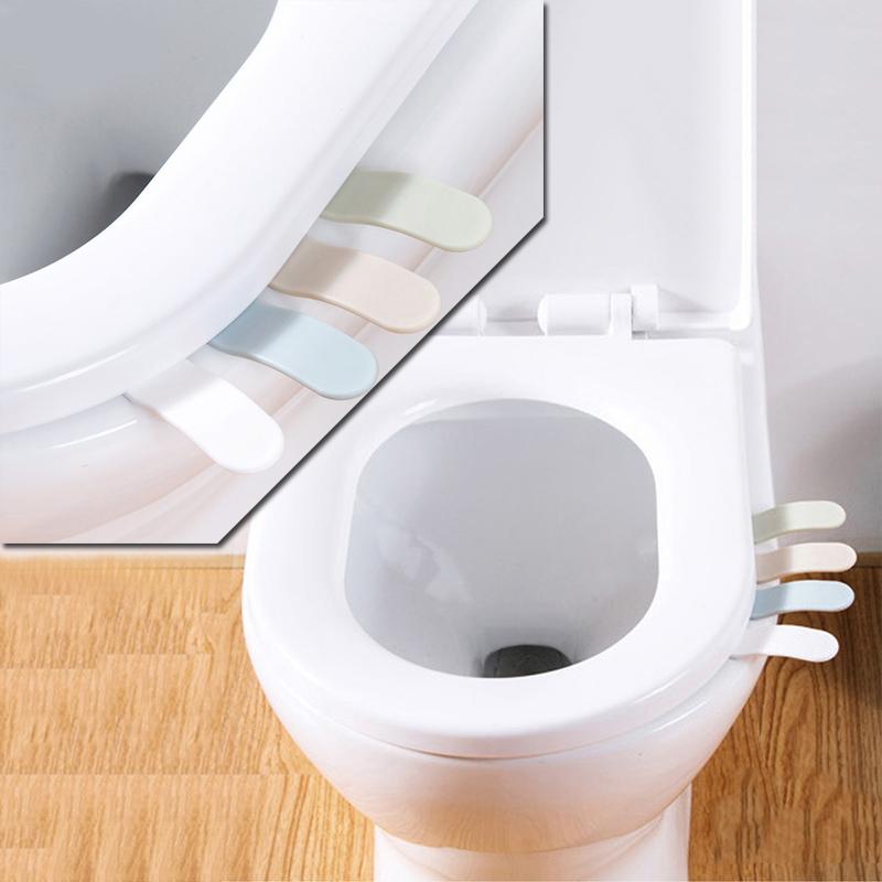 Buy 1Set Curved Design Seat Handle Lid Toilet Seat Holder Sanitary ...