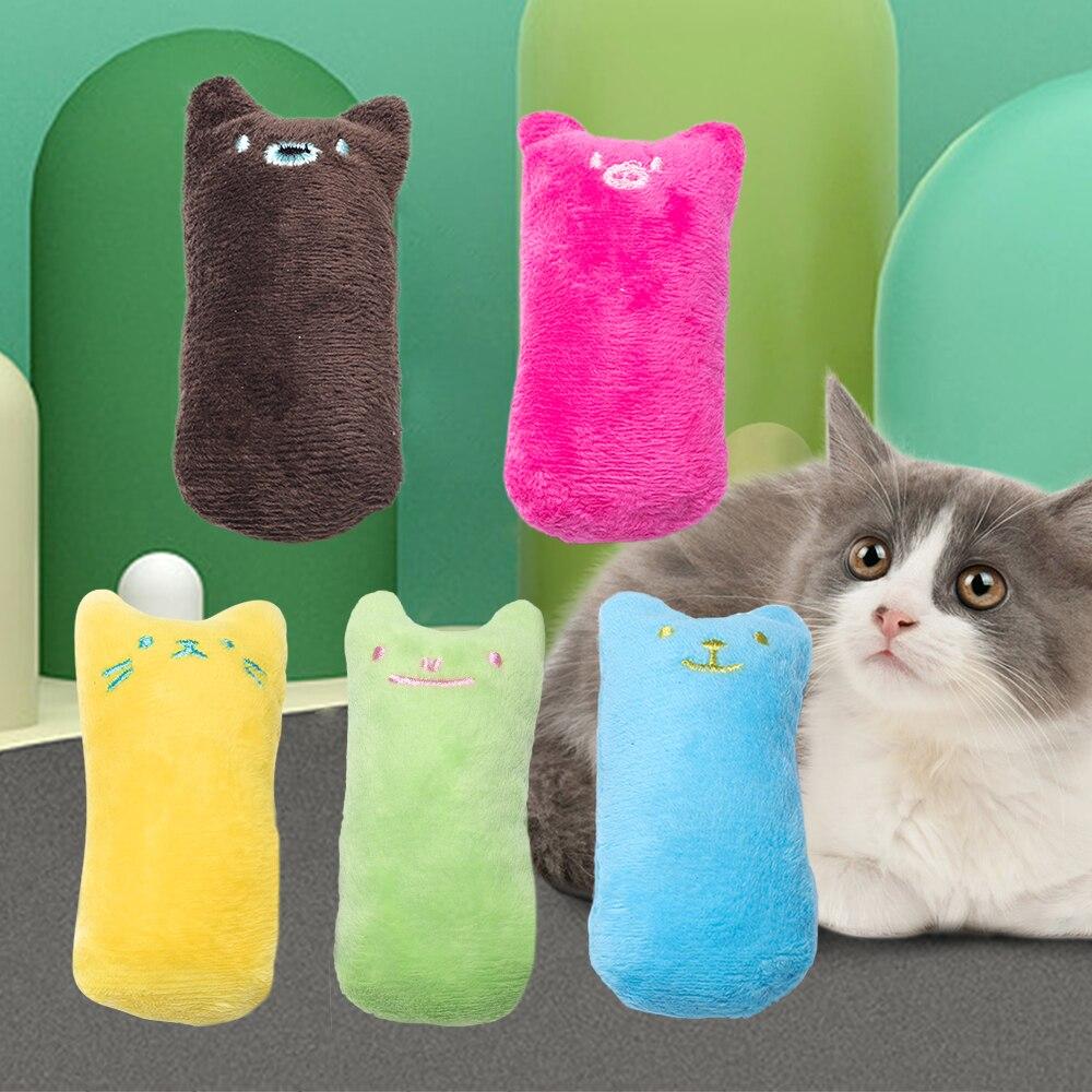 Buy Teeth Grinding Catnip Toys Interactive Plush Cat Toy Pet Kitten ...