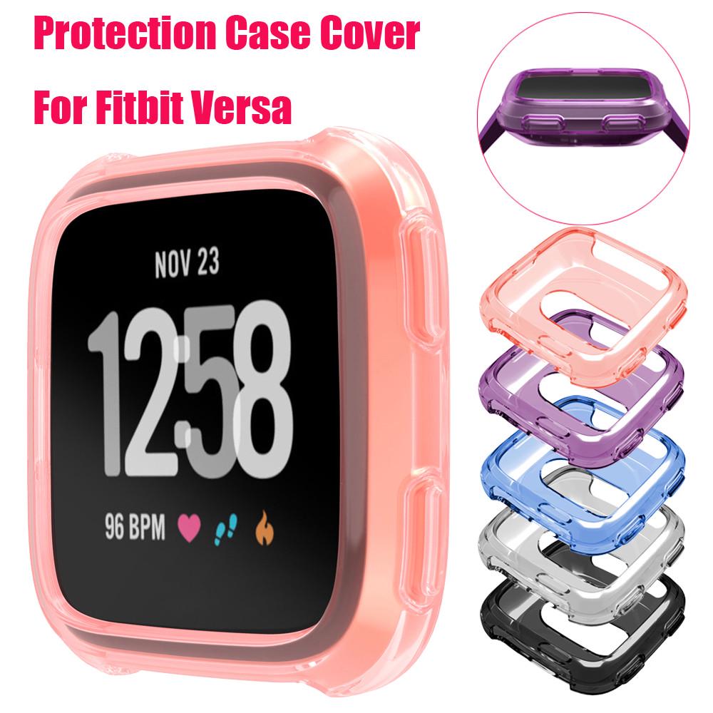 Soft TPU Protection Silicone Full Case Cover For Fitbit Versa uygun ...