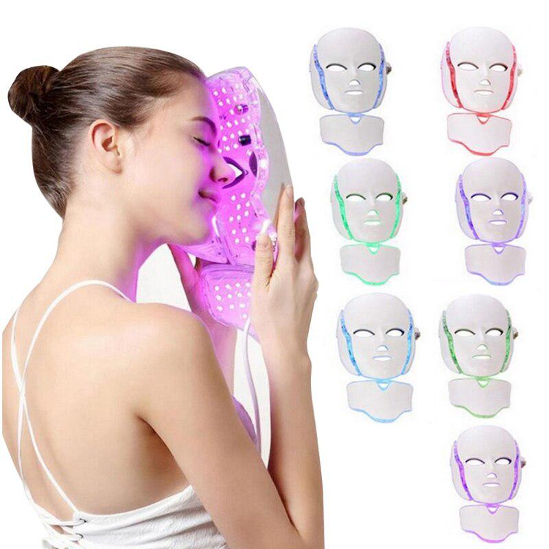 Buy 7 Colors Face Skin Care Machine Led Facial Mask Led Photon Therapy ...
