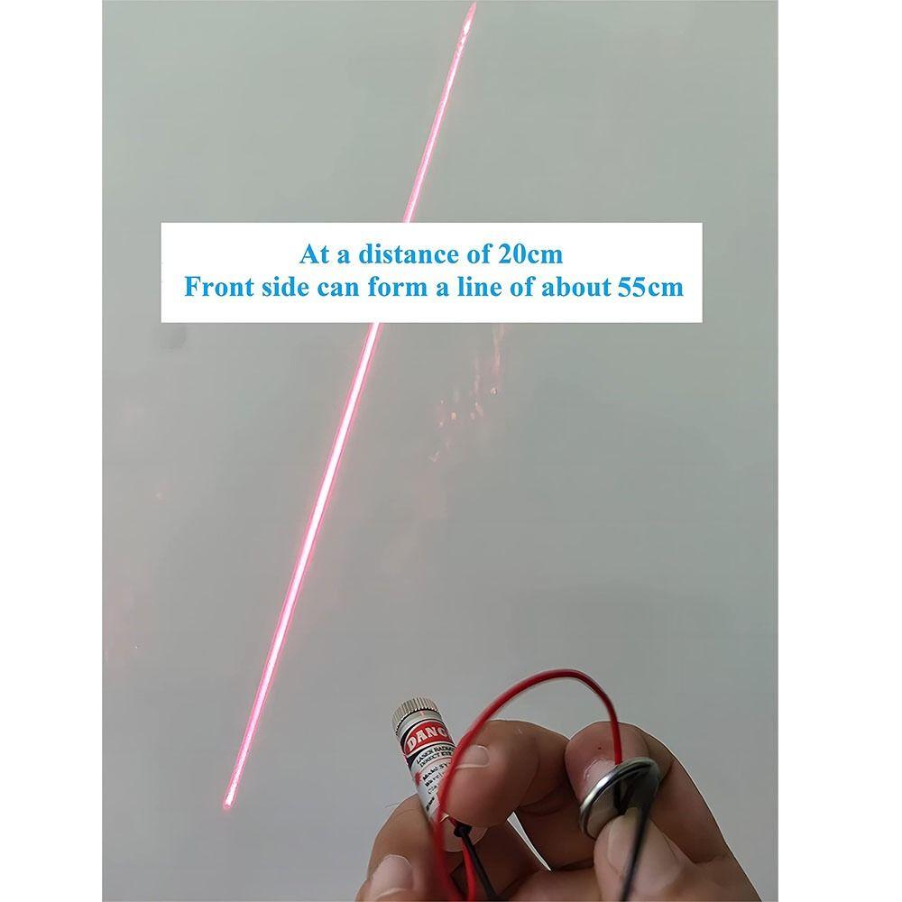 2pcs Red 650nm 5mW Red Laser Head Line 3.0V- 5V Adjustable Diode Red ...