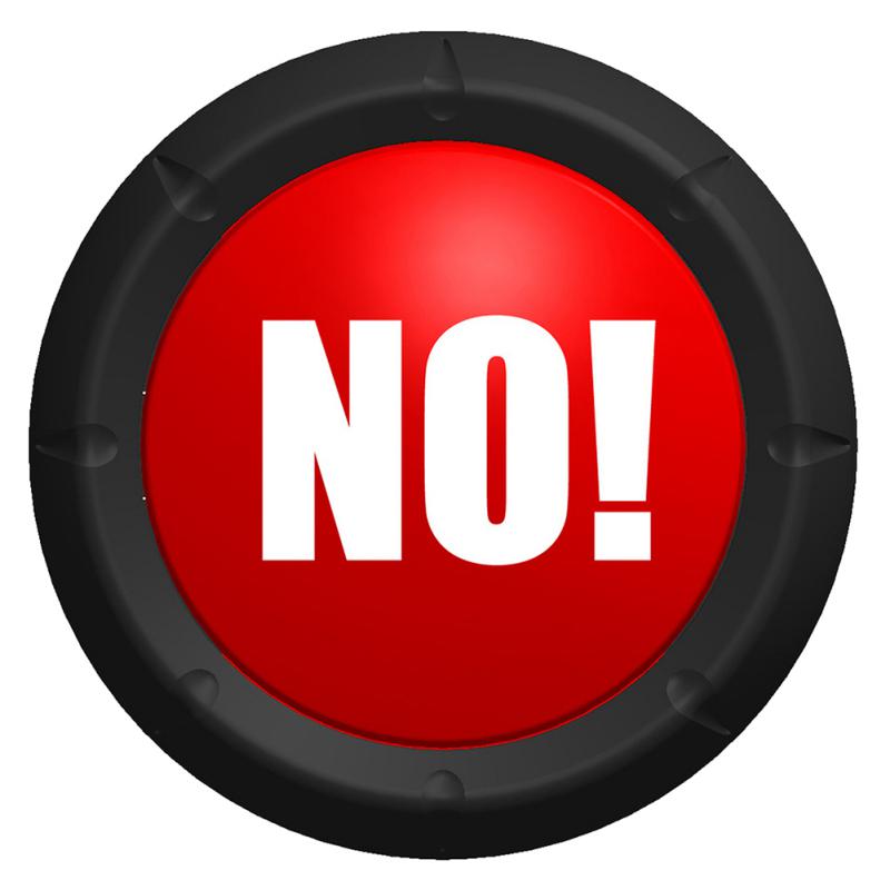 NO NO Squeeze Sound Button Music Box Novelty Gag Toy Baby Kids Event ...