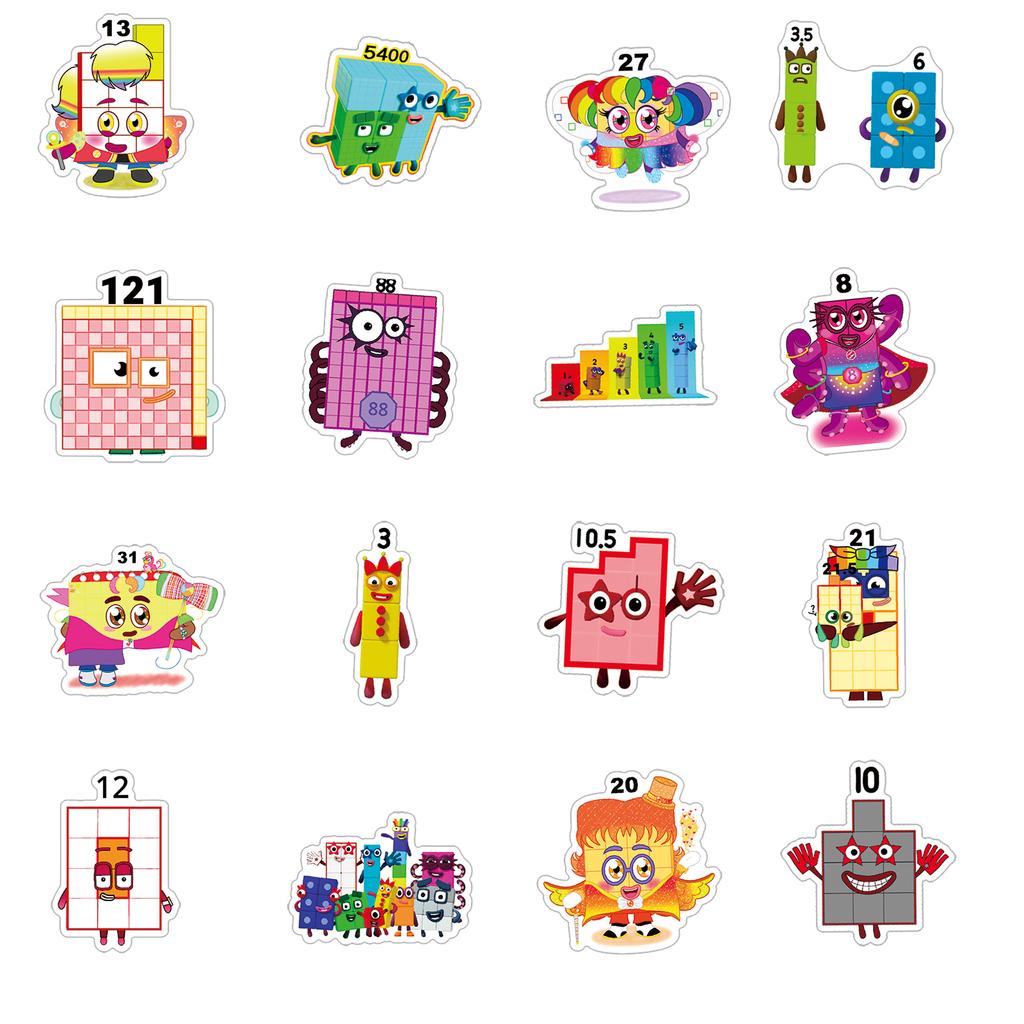 Buy 30/50pcs Cartoon Numberblocks Children's Animation Puzzle Anime ...