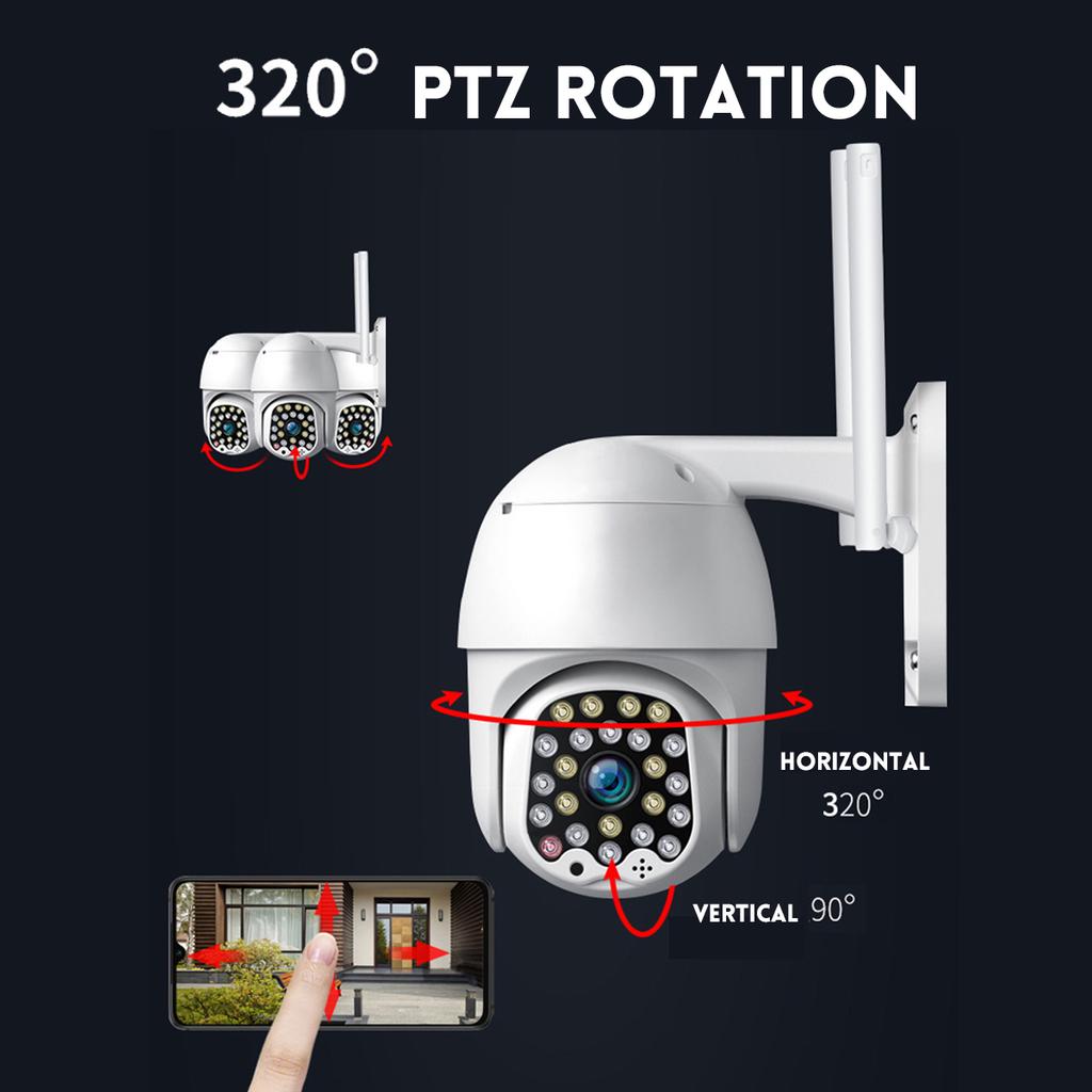 Buy [8xZOOM,Full HD 1080P, 23LEDs] WiFi PTZ 500W Pixel Camera Night ...