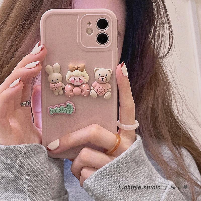 Buy New Cute Cartoon Candy Bear Mobile Phone Shell Three-dimensional ...